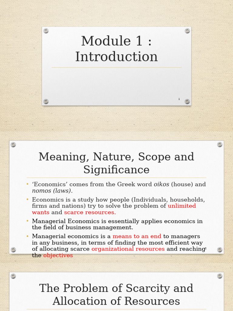 B.E - Module 1 - Economics | PDF | Economics | Macroeconomics