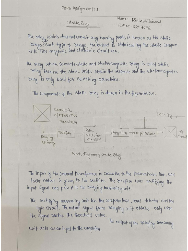 Static Relay | PDF
