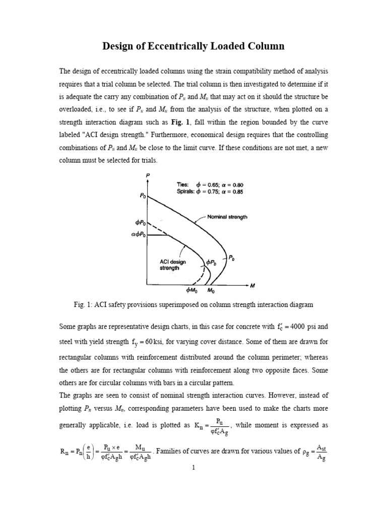 2c. Column - Eccentric Loading | PDF | Strength Of Materials | Column