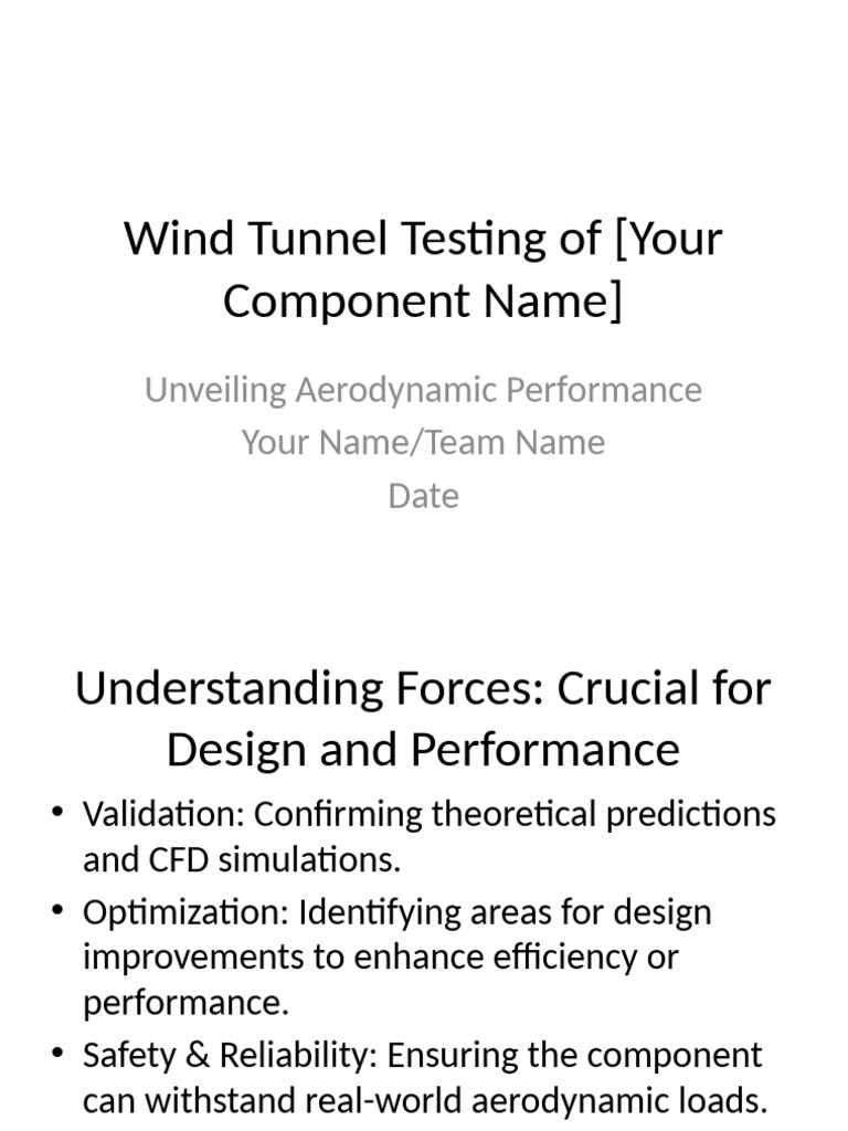 Wind Tunnel Testing Insights and Findings | PDF | Drag (Physics) | Wind ...