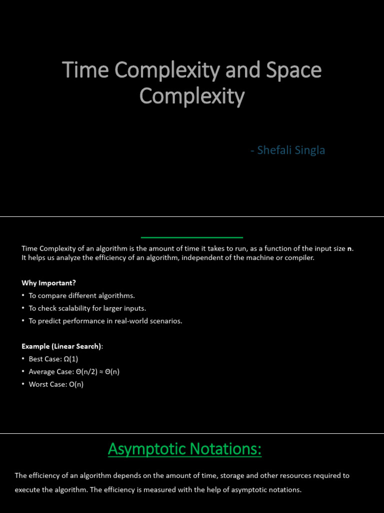 L-3 Time Complexity and Space Complexity | PDF | Time Complexity | Computing