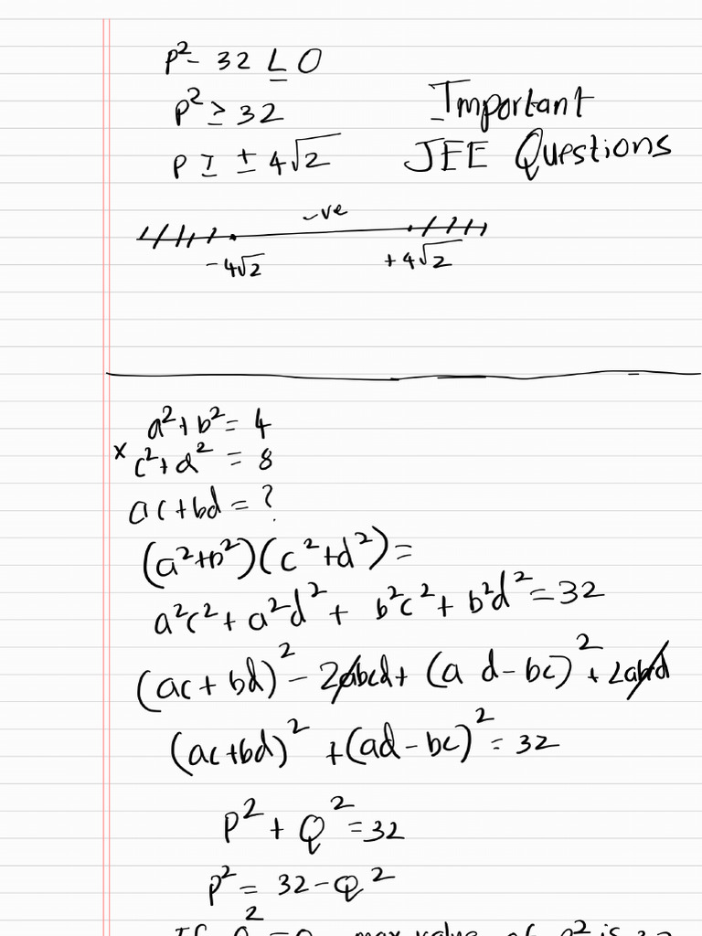 Jee Advanced Mains Important Question | PDF