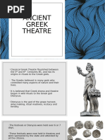Parts of a Greek Theatre Explained | PDF | Clytemnestra | Agamemnon