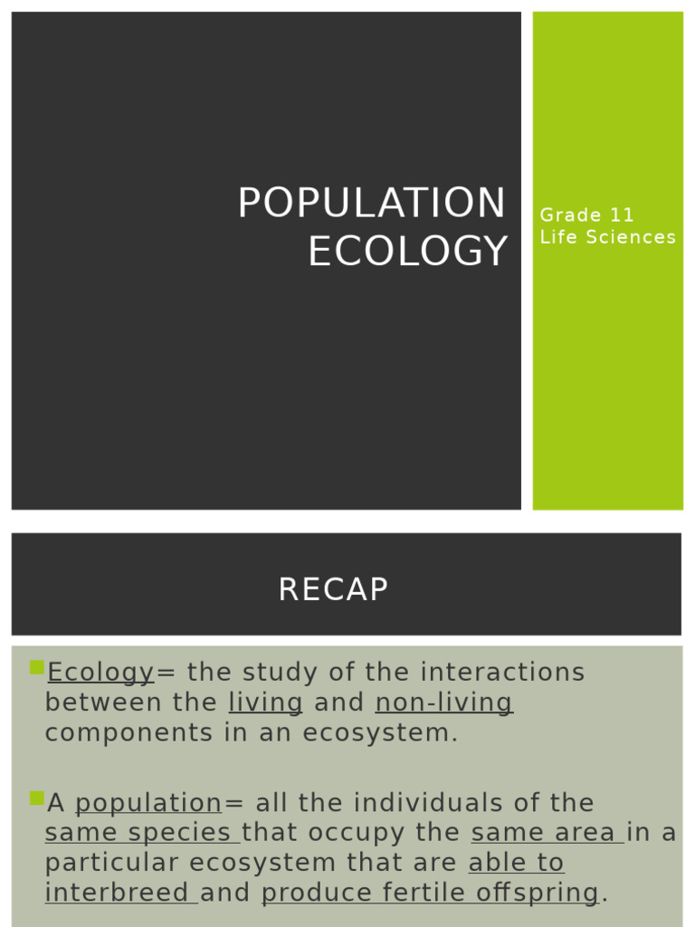 Understanding Population Ecology Concepts | PDF | Ecological Niche ...