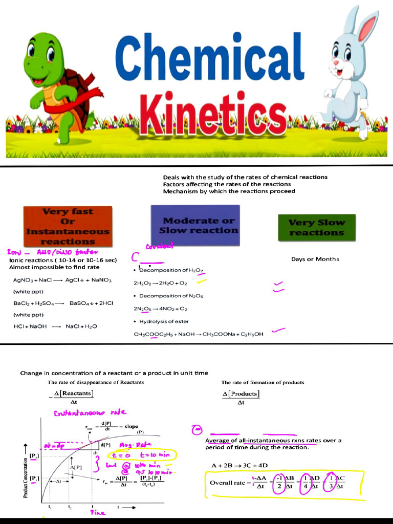 Chemical Kinetics: Reaction Rates Explained | PDF | Reaction Rate | Change