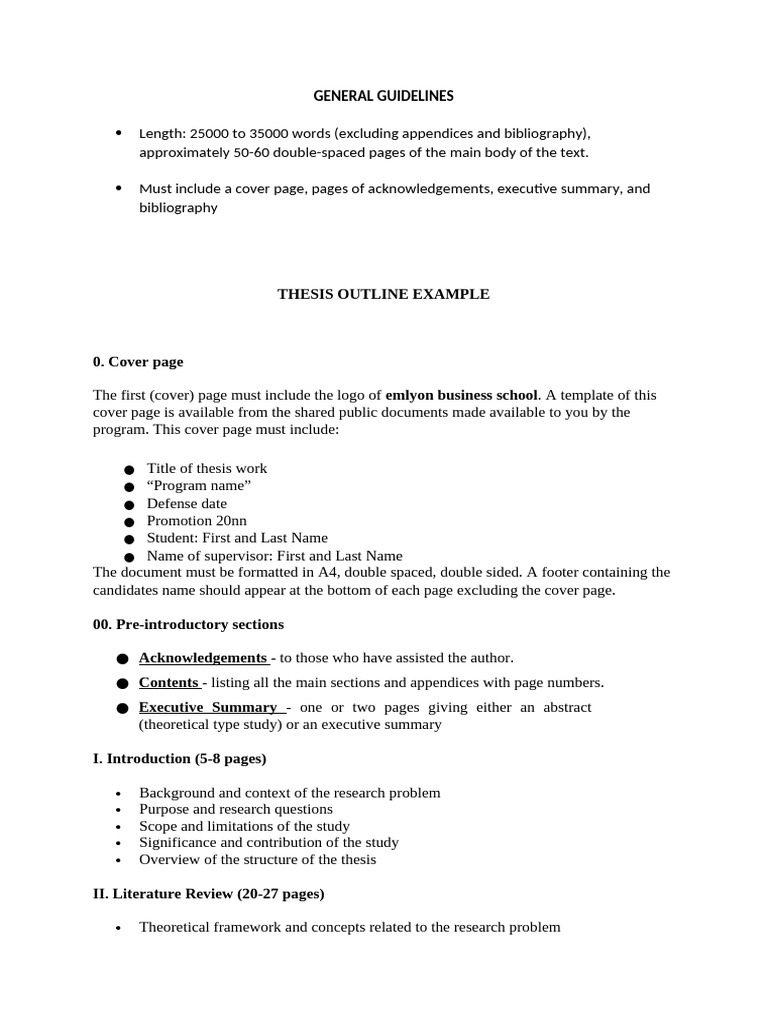 Thesis Outline Example | PDF | Statistics | Methodology