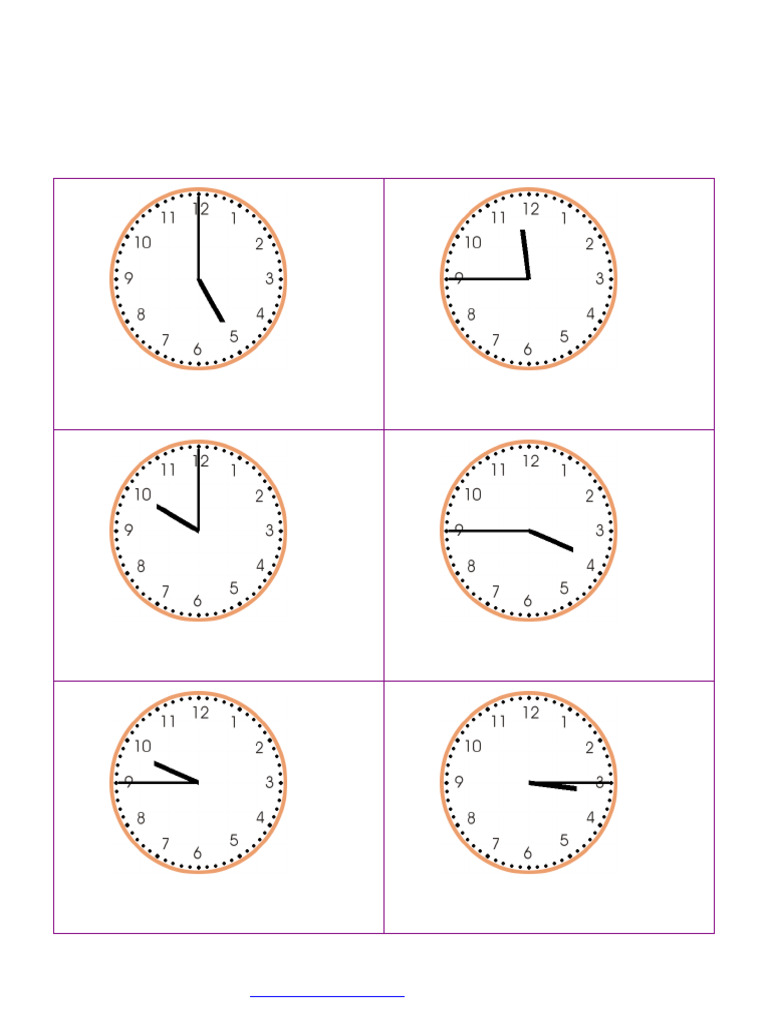 Telling Time Worksheet for Students | PDF