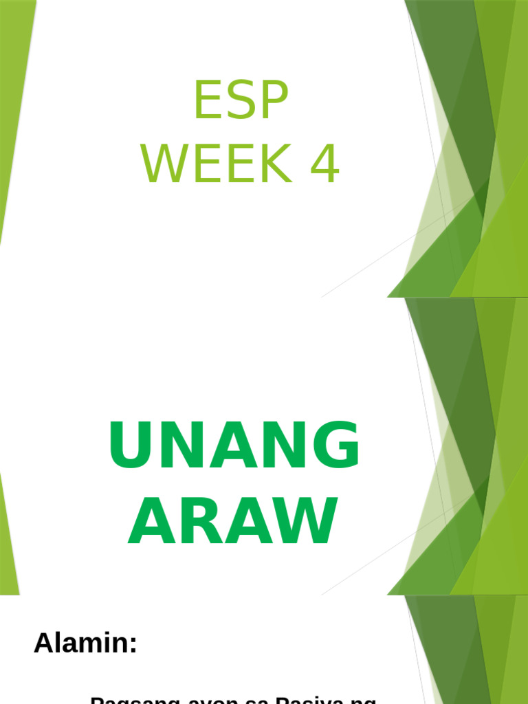 ESP Week 4 | PDF