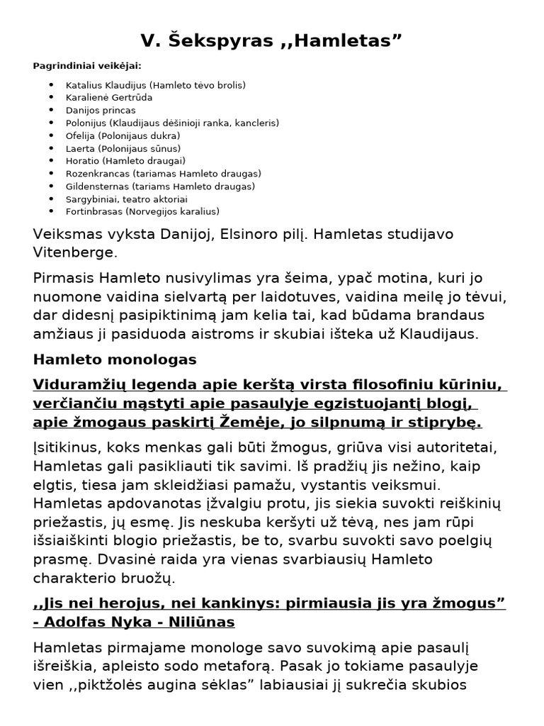 Hamletas | PDF