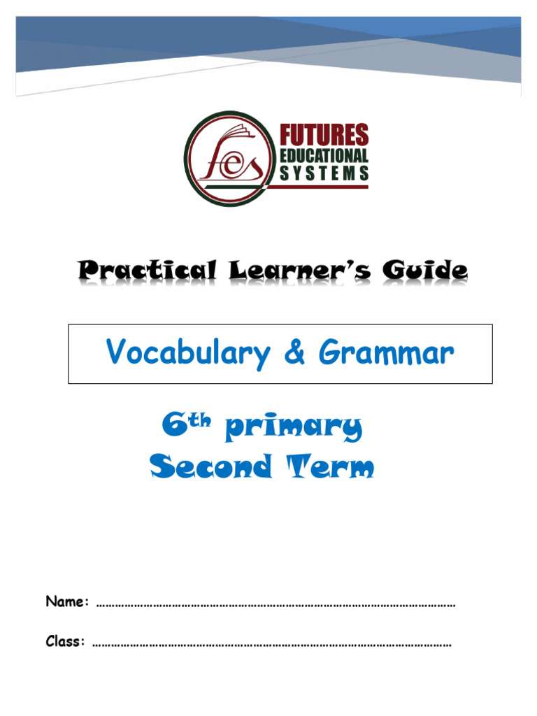 6th Primary English Booklet 1 2nd Term 2020 | PDF | Verb | Subject ...
