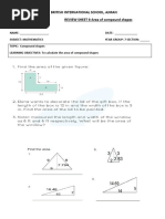 Area of Compound Shapes Practice | PDF