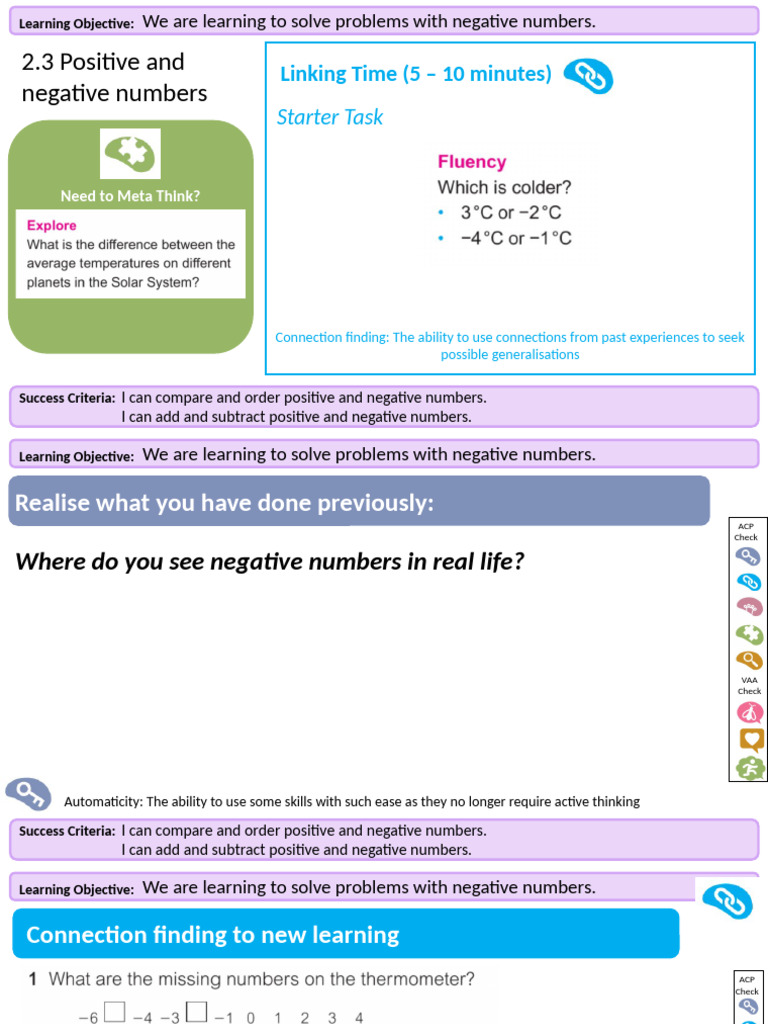 Mastering Positive and Negative Numbers | PDF | Intelligence ...
