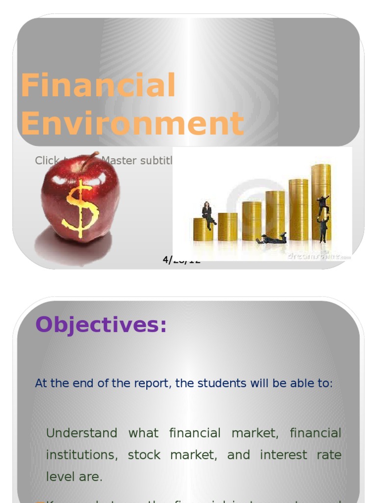 Financial Environment | PDF | Financial Markets | Financial Capital