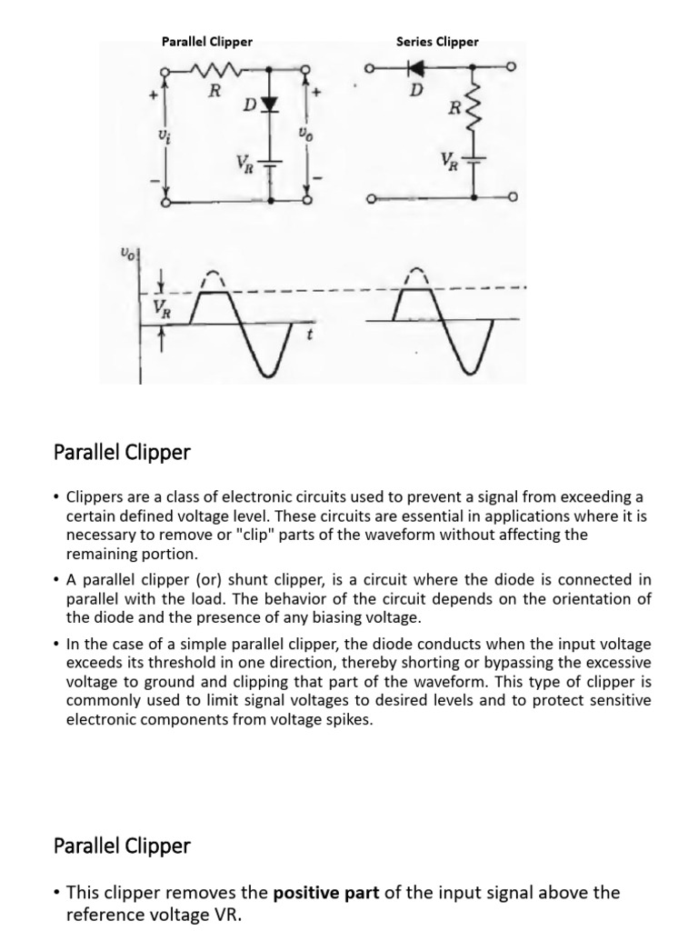 Understanding Clippers and Clampers | PDF | Electronic Engineering ...