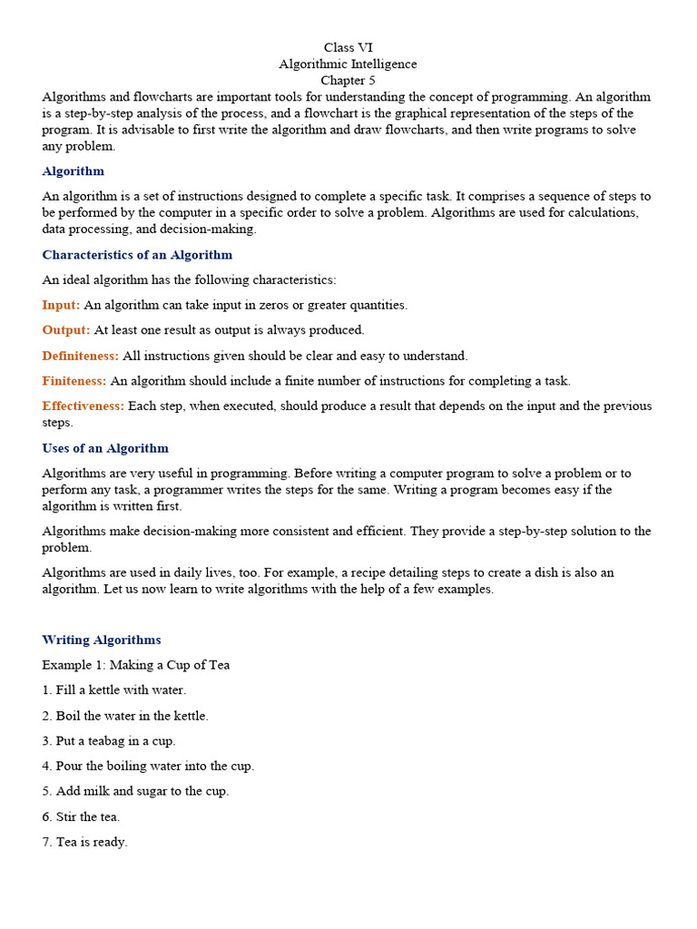 Understanding Algorithms and Flowcharts | PDF | Algorithms | Brainstorming