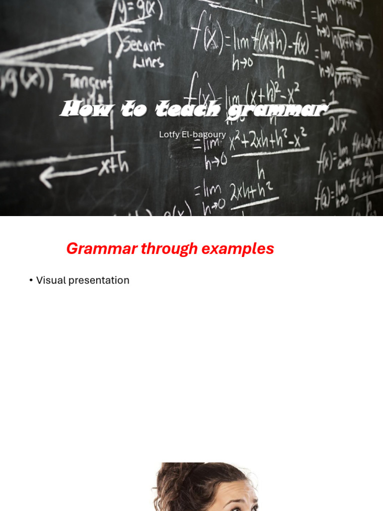 How To Teach Grammar Visuall Presentation | PDF