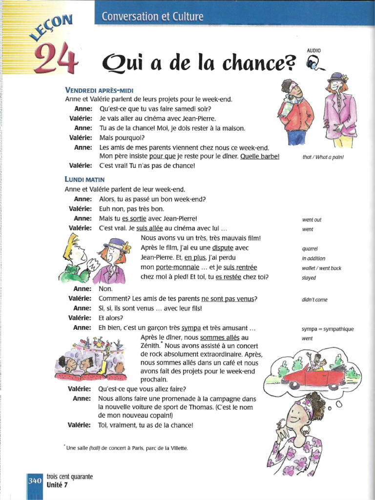 Violet U7 L24 Passé Composé | PDF