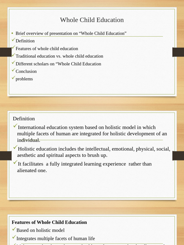 Whole Child Education Overview | PDF | Early Childhood Education | Learning