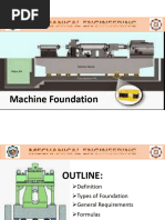 Machine Foundation | PDF | Masonry | Concrete