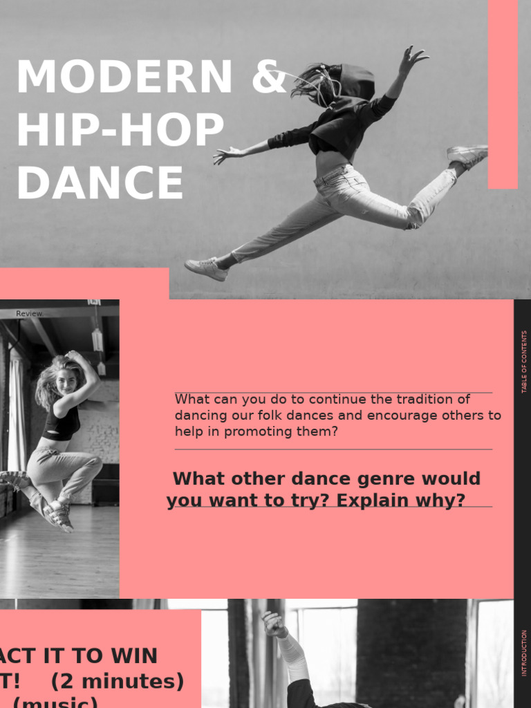 Modern vs. Hip-Hop Dance Styles | PDF | Dances | Rapping