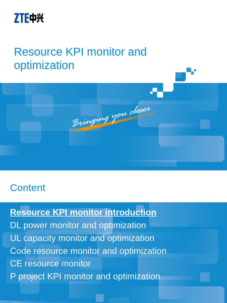 WCDMA KPI Monitor and Optimization | PDF | High Speed Packet Access ...