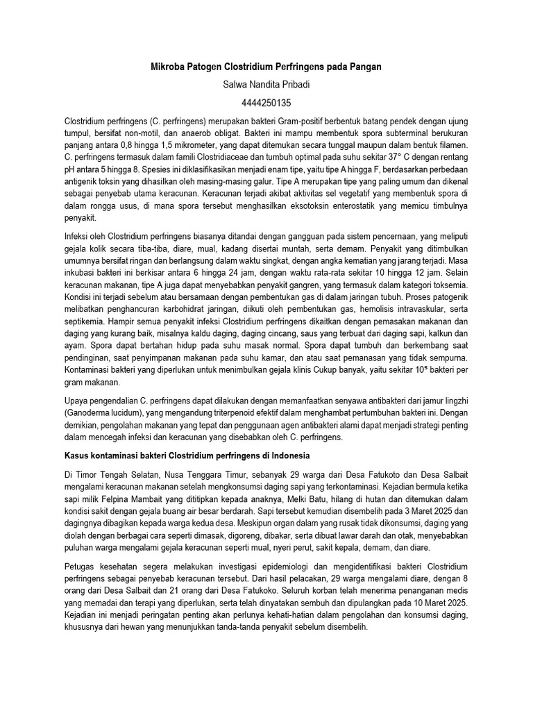 Salwa Nandita Pribadi - 1E - Essay Mikrobiologi Dasar | PDF