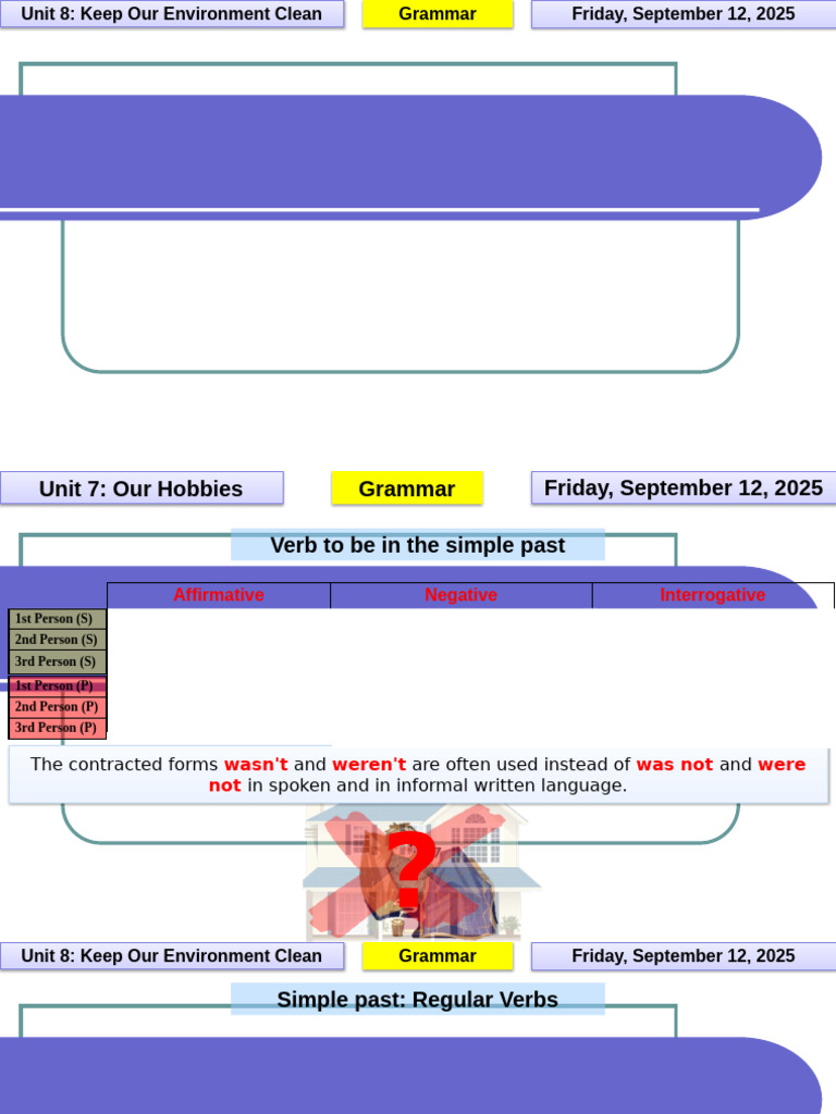 Simple Past Tense Grammar Guide | PDF | Verb | Grammar