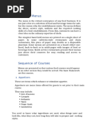 Types of Menus in Food Service | PDF | Meal | Menu