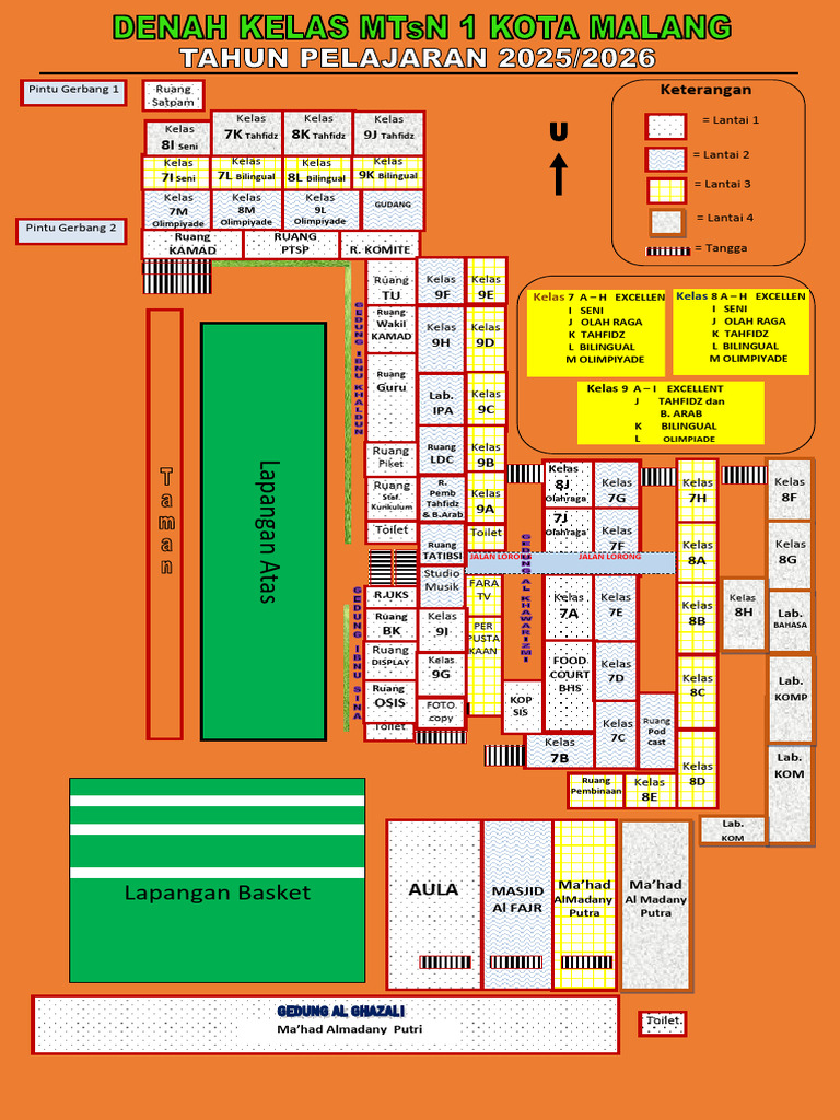 Denah MOG MTsN 1 Kota Malang | PDF