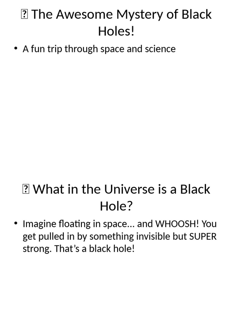 Exploring the Mystery of Black Holes | PDF