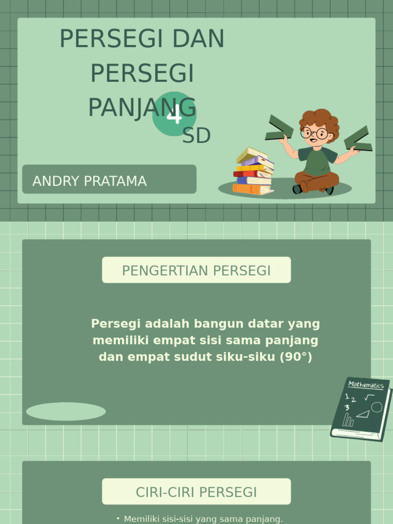 Rumus Matematika Bangun Datar Kelas 5 Presentasi Edukasi Hijau Ilustratif (2) | PDF