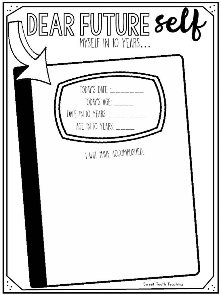 New Year End of Year Writing Prompt Dear Future Self | PDF