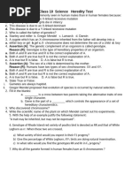 Class10 Heredity PYQs | PDF