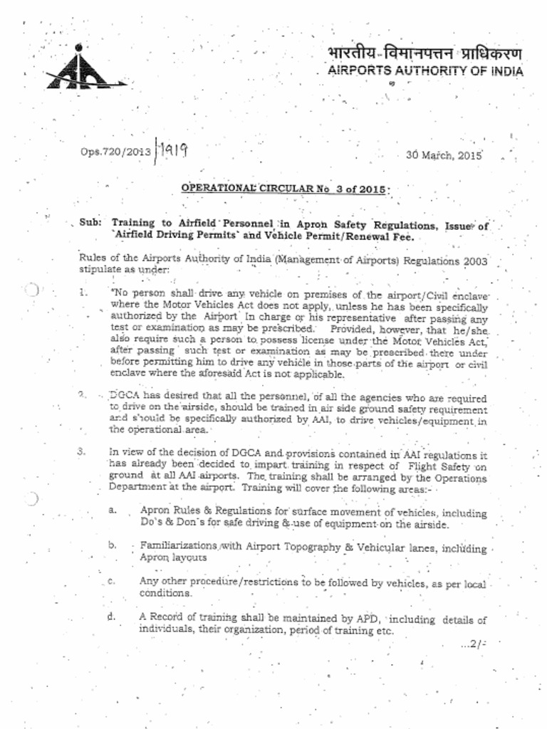 2015 - 03 Guidelines For Issue of ADP & Vehicle Permit | PDF