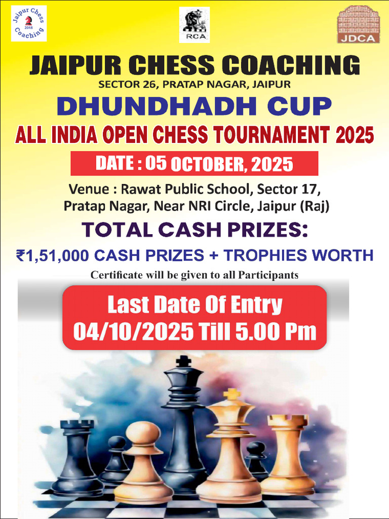 Dhundhadh Cup All India Open Chess Tournament-2025 - Final Update ...