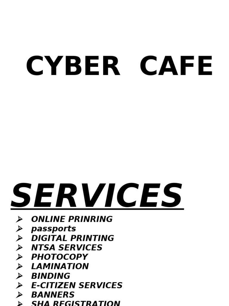 Cyber Printing and Services Overview | PDF