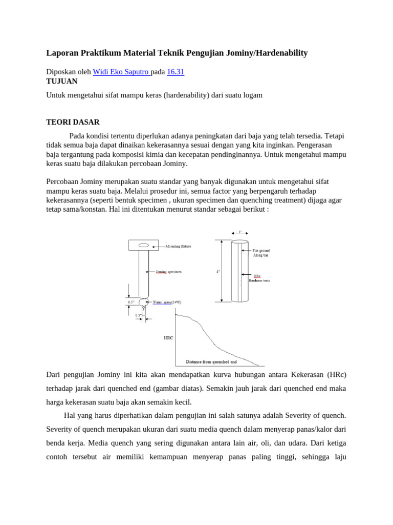 Kurva Hardenability Baja AISI 4142 | PDF