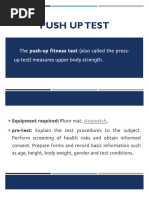 One Minute Push Up Test | PDF