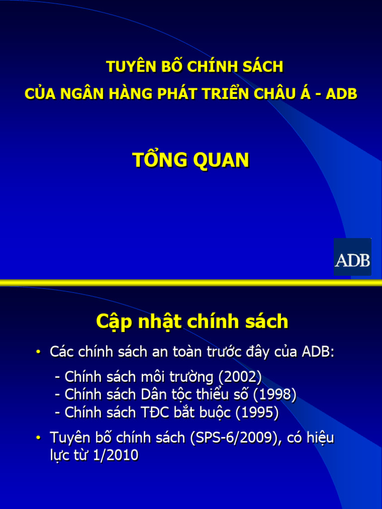 4.ADB Safeguards Vietnamese | PDF