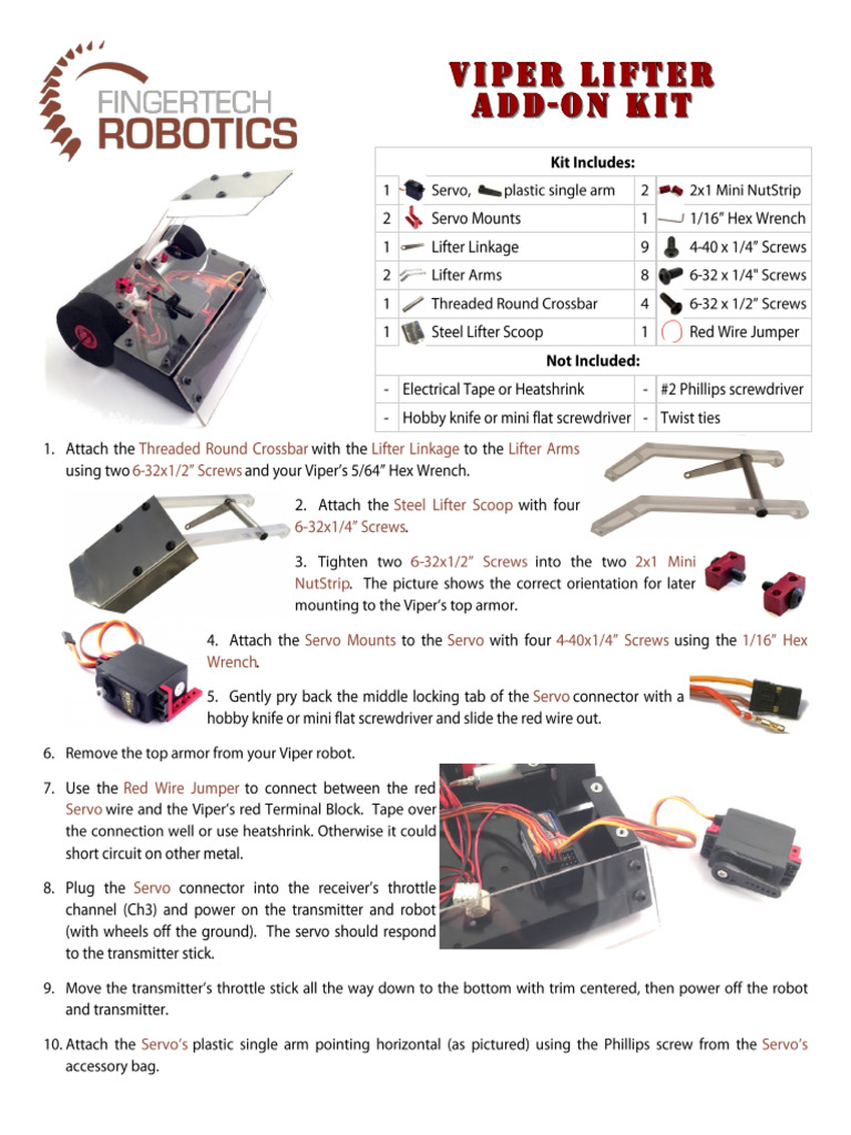 Viper Lifter Installation Guide | PDF