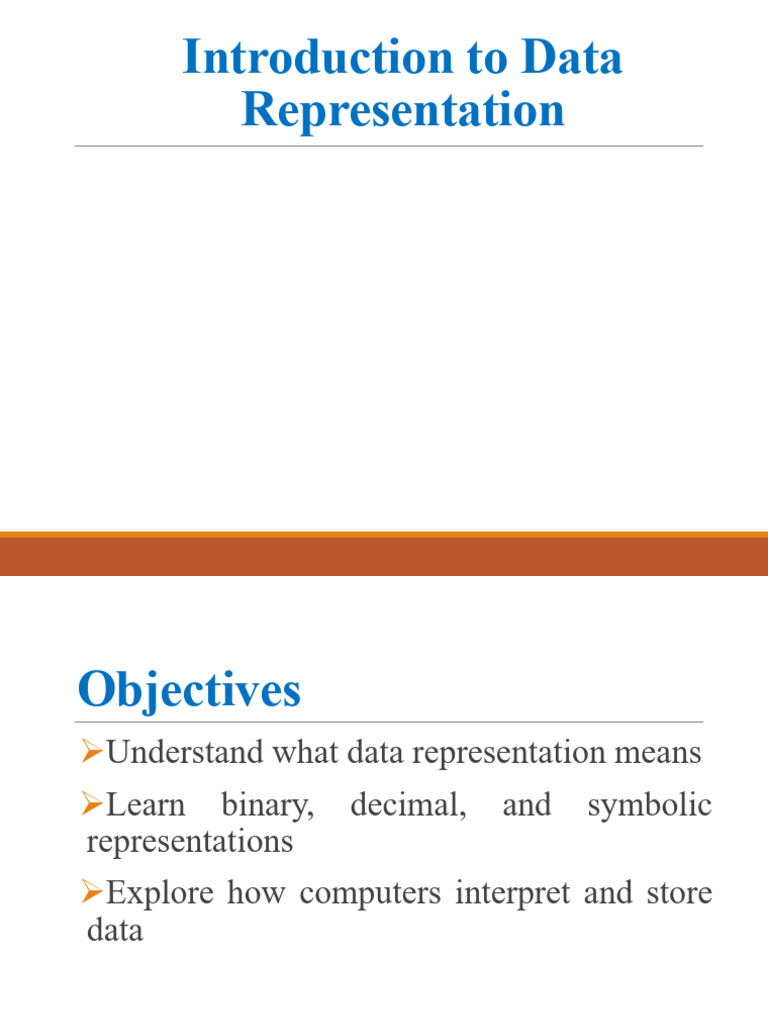 Introduction To Data Representation | PDF
