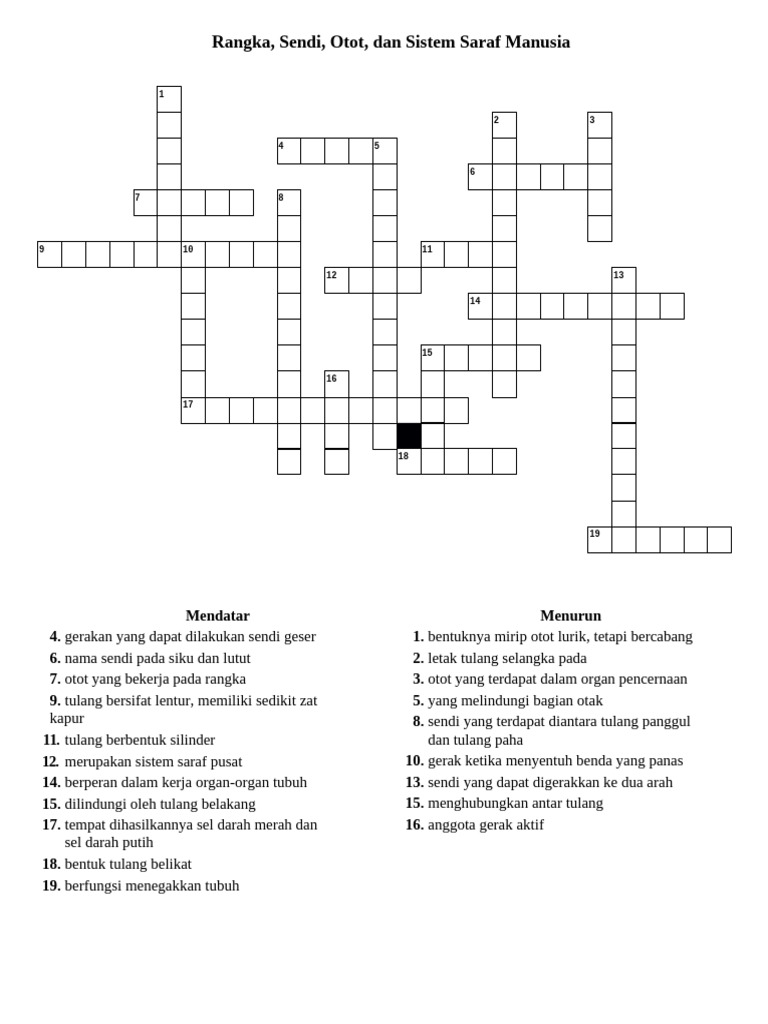rangka-sendi-otot-dan-sistem-saraf-manusia | PDF