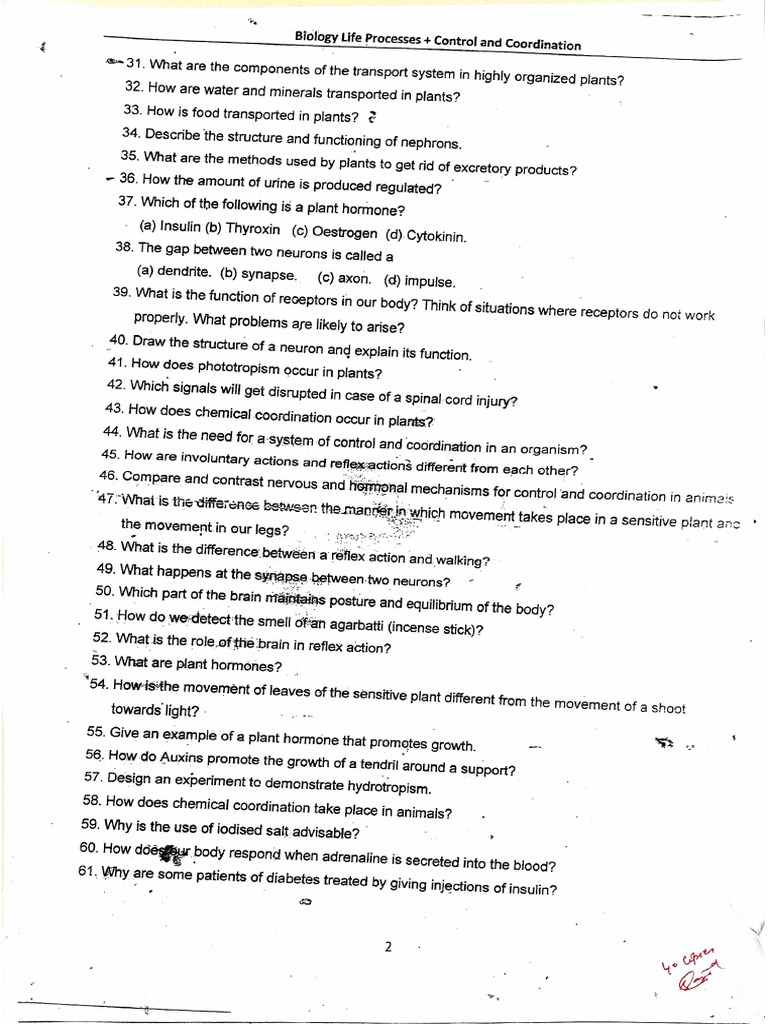 10th Science Practice Questions-1 | PDF