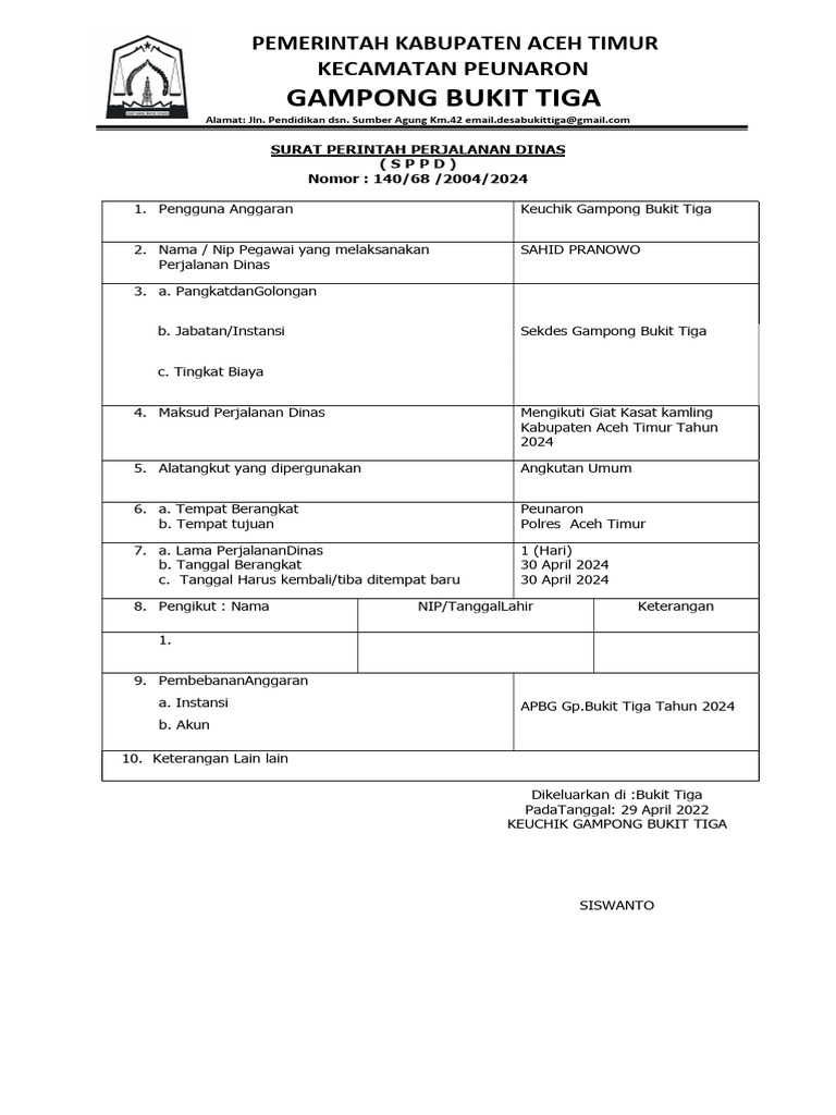 SPPD Giat Poskamling Sekdes | PDF