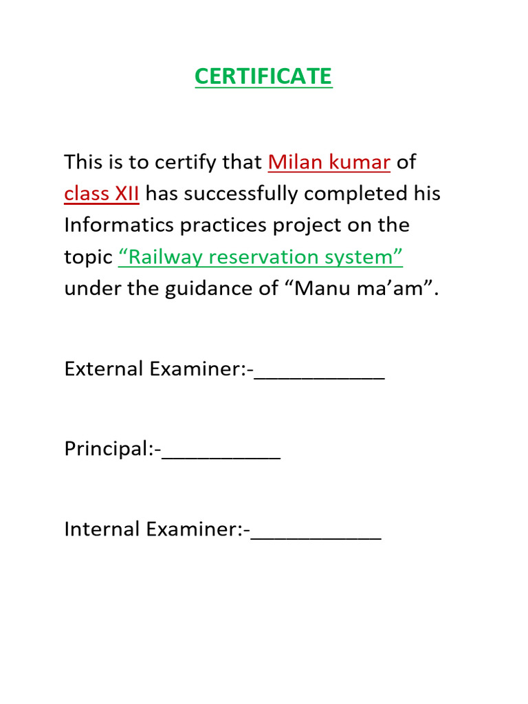 Certificate | PDF