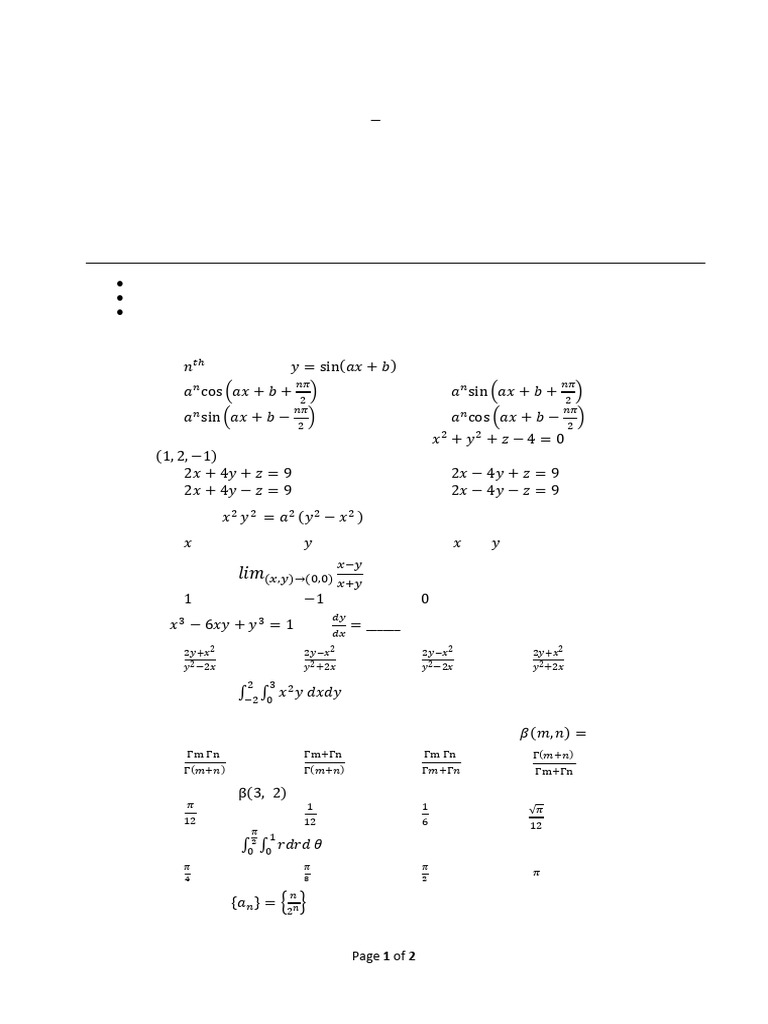 Regular-Cvmu Fet Btech QP 2024 | PDF | Calculus | Mathematics