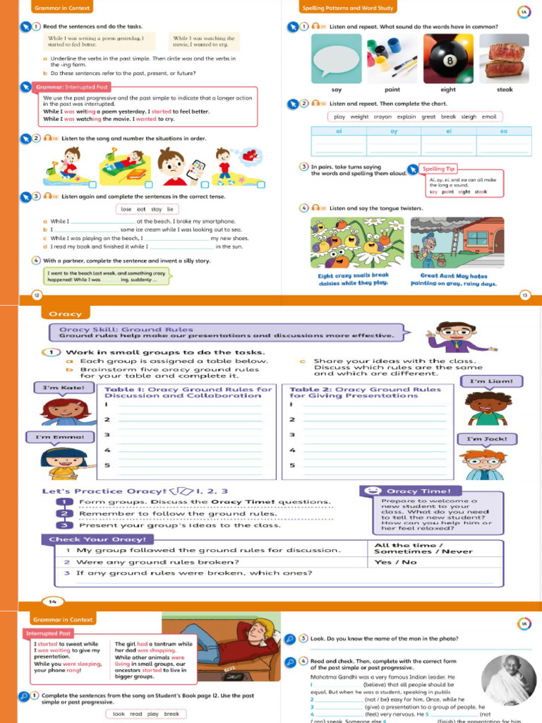 Cambridge 4 Unit 1a Grammar & Homework | PDF