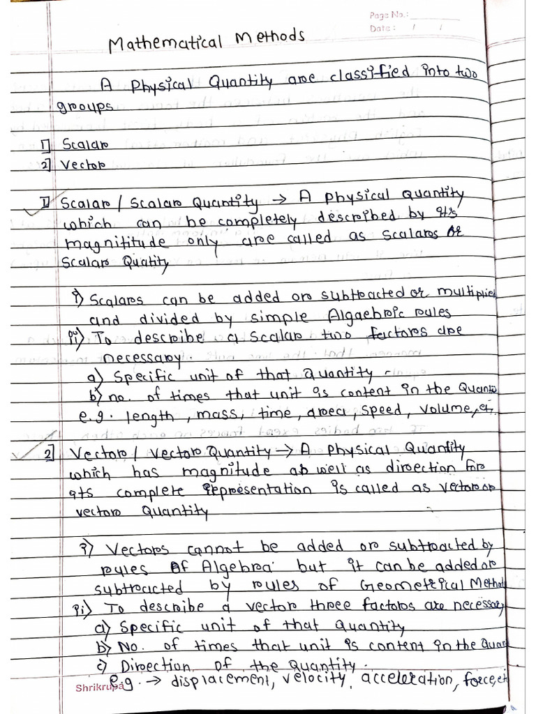 Mathematical Methods | PDF