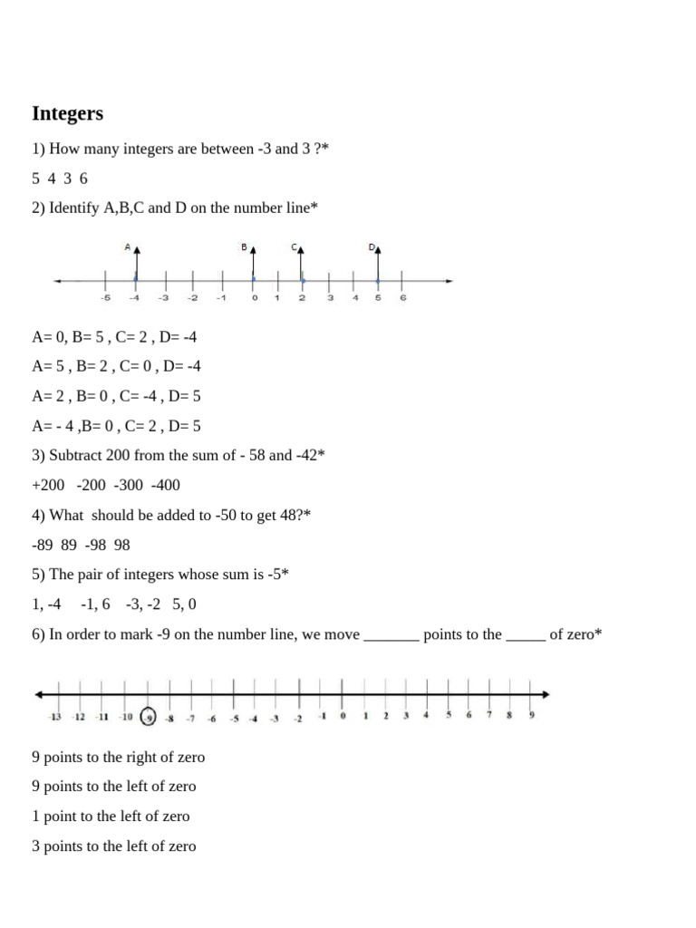 G6 - Revision | PDF | Integer | Number Theory