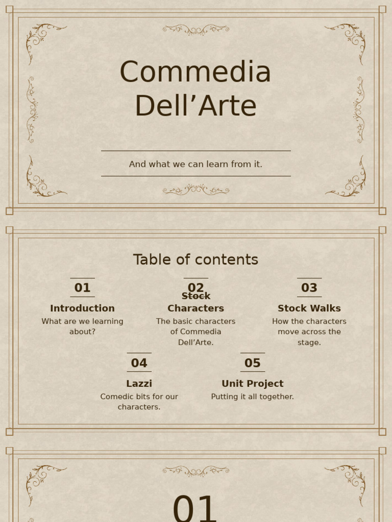 Commedia Dell'Arte | PDF | Commedia Dell'arte